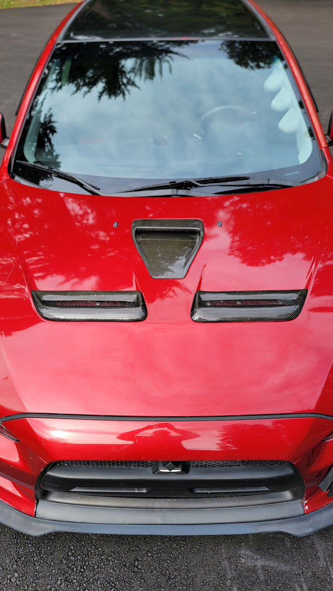 Evo X Used Carbon Fiber Hood Vents – MITCH DORE
